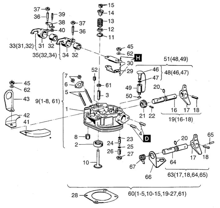 HATZ E573 E673 zawór ssący i wydechowy 03569820 MGS-Technics ...